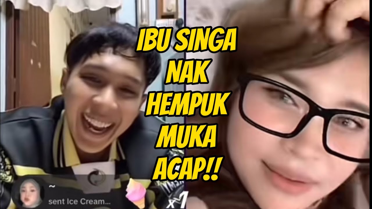 IBU SINGA NAK HEMPUK MUKA ACAP!! - YouTube