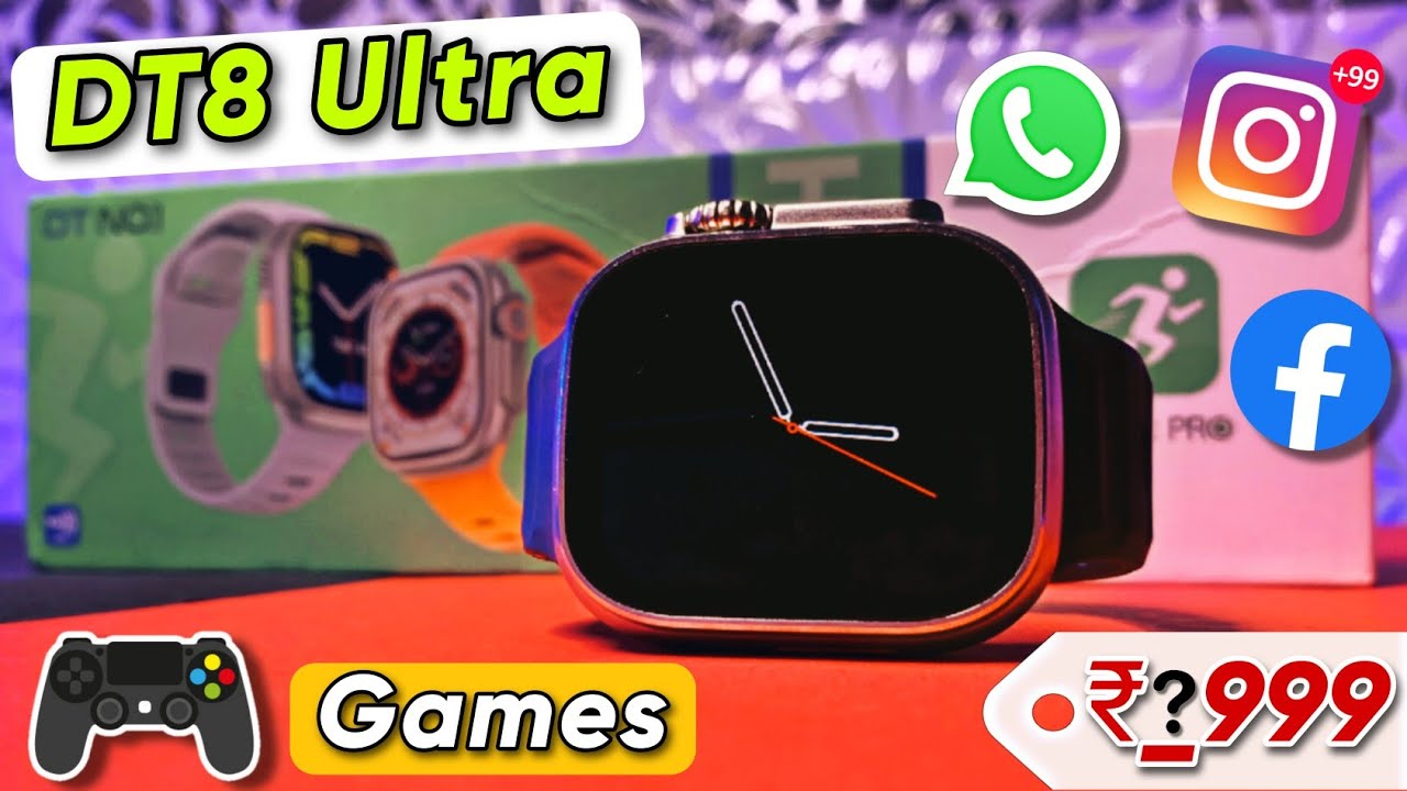 DT 8 Ultra⚡Smartwatch Unboxing and Review 🔥|| 1.92" Big LCD Display 😍 ...
