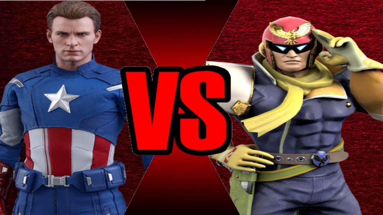 Captain America Vs Captain Falcon (Marvel Vs F-Zero) LZ Smash Bros ...