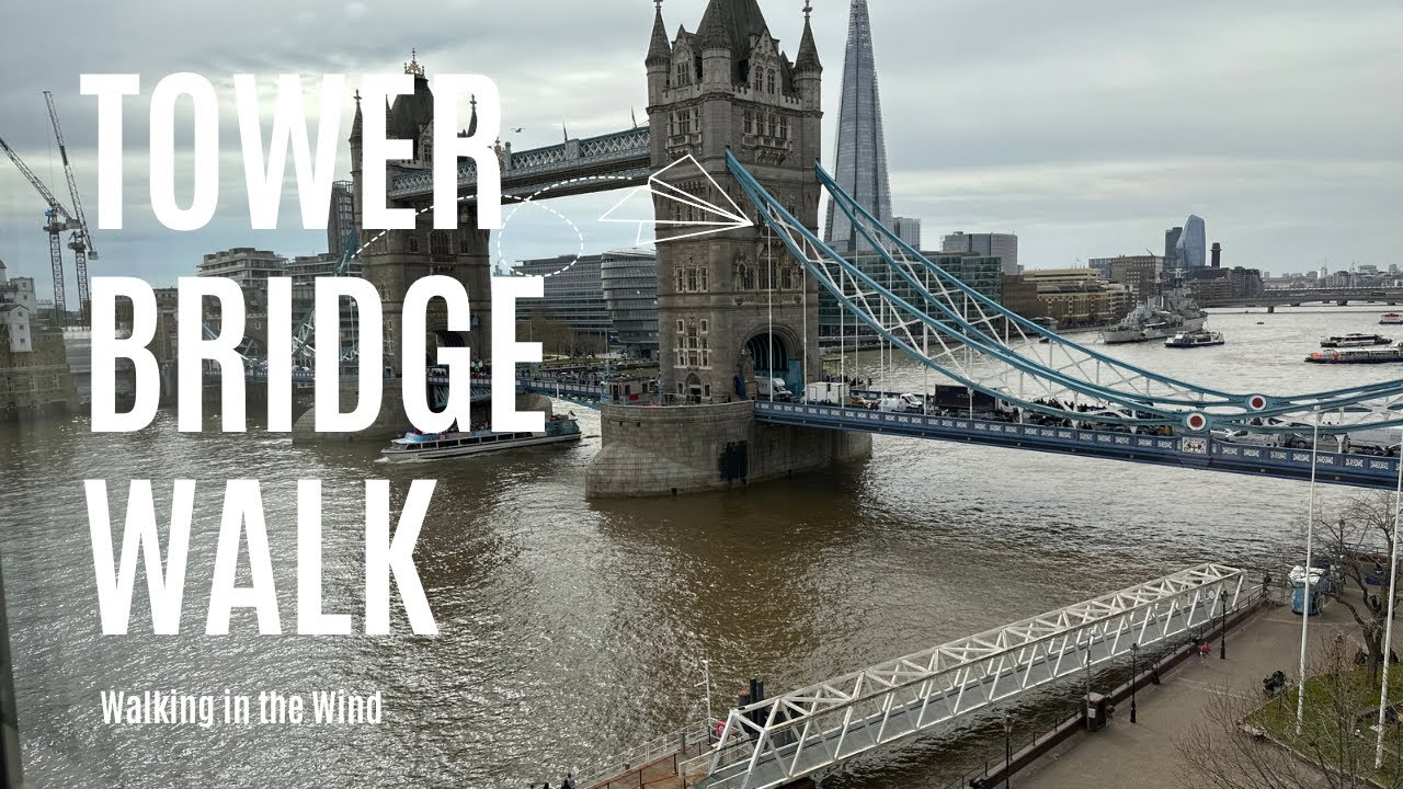 Tower Bridge Walk/Walking Tower Bridge in some wind - YouTube