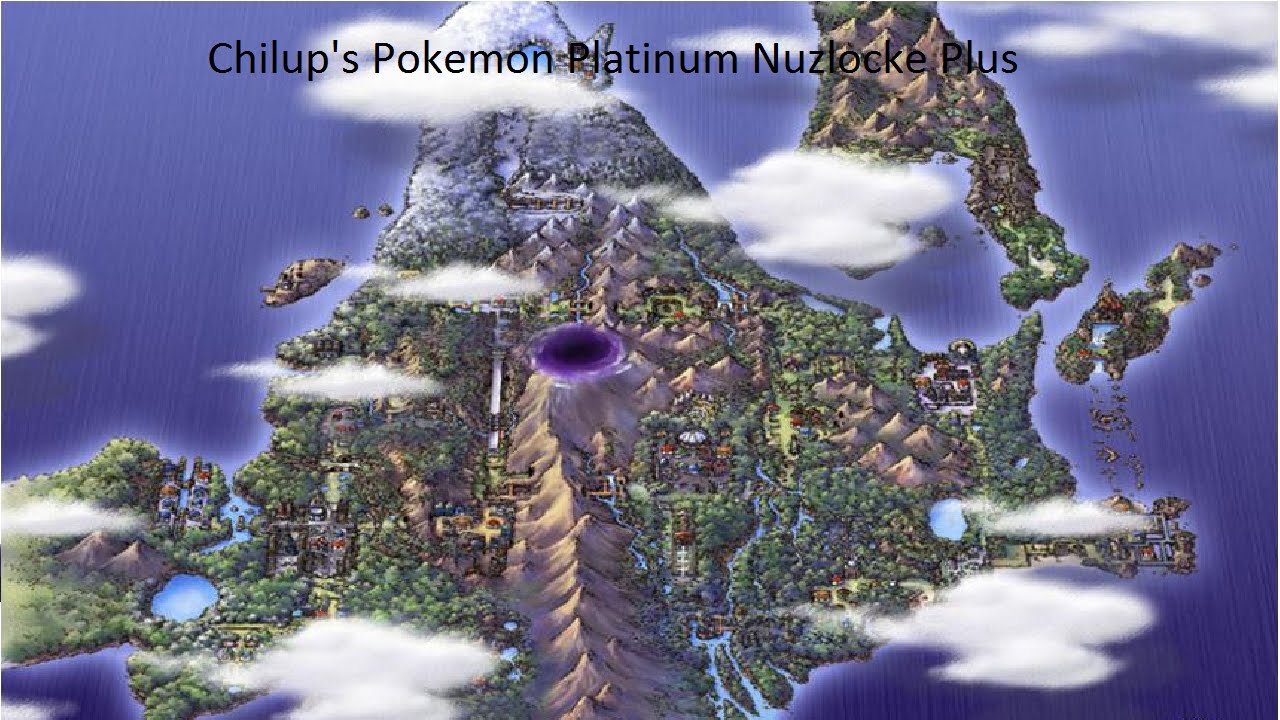 Pokemon Platinum Sinnoh Map