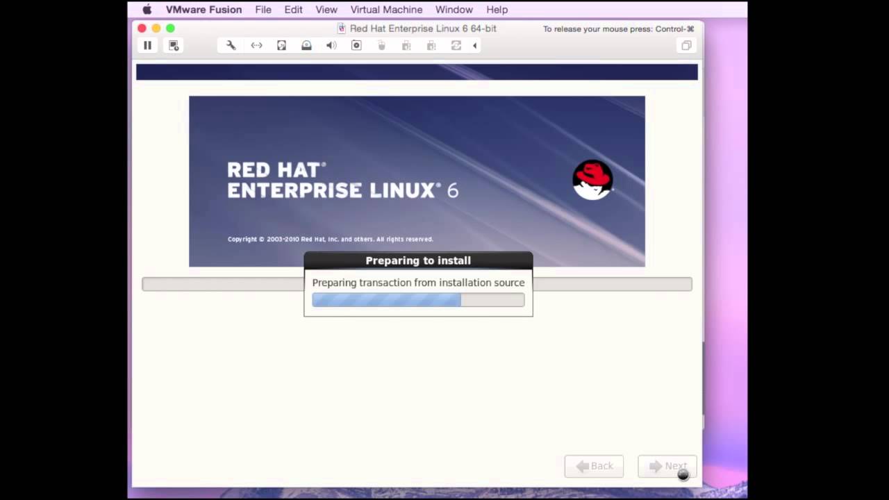 Red Hat 6.6 Linux Desktop Installation on VMware Fusion 7 - YouTube