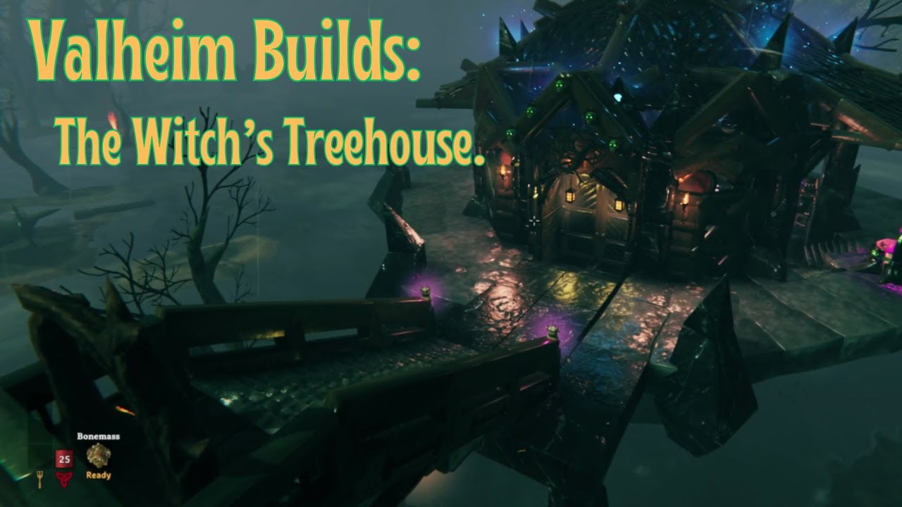 Valheim Builds: A "Witch's Tree House" w/Commentary (Hansel and Gretel ...