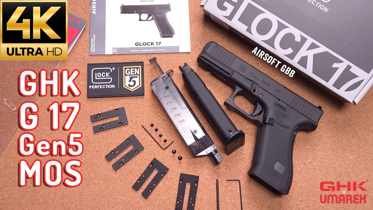 UMAREX GHK Glock 17 Gen5 MOS Airsoft GBB 首发版大全套开箱简评 4K 60FPS Unboxing Review [SUB] - YouTube