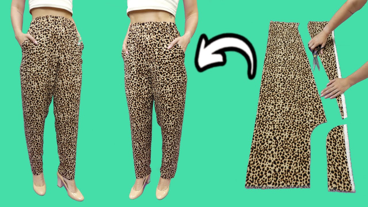 The easiest and fastest technique to sew women's trousers. - YouTube