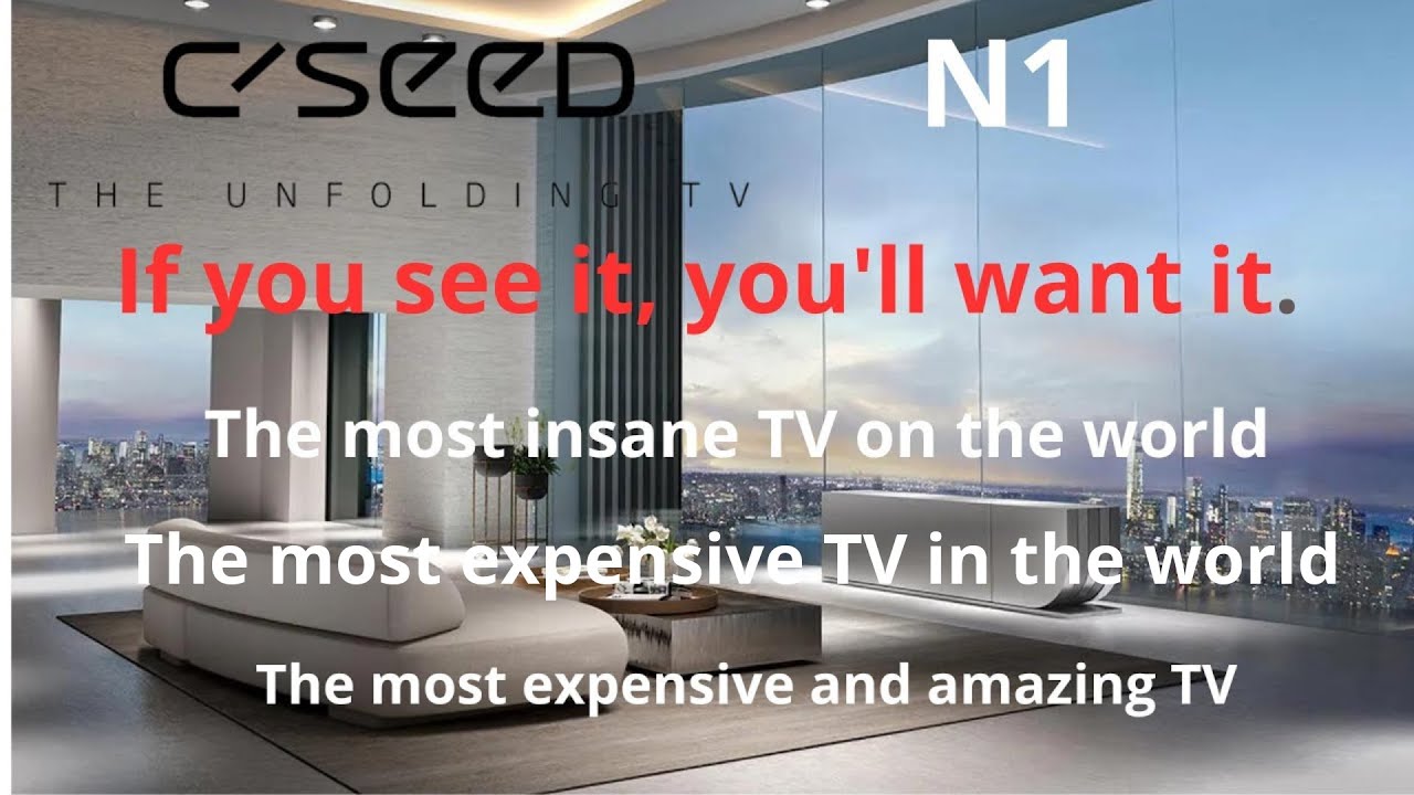 C SEED N1. It's insane. Foldable TV for indoor or outdoor use... Foldable TV in MicroLED ...