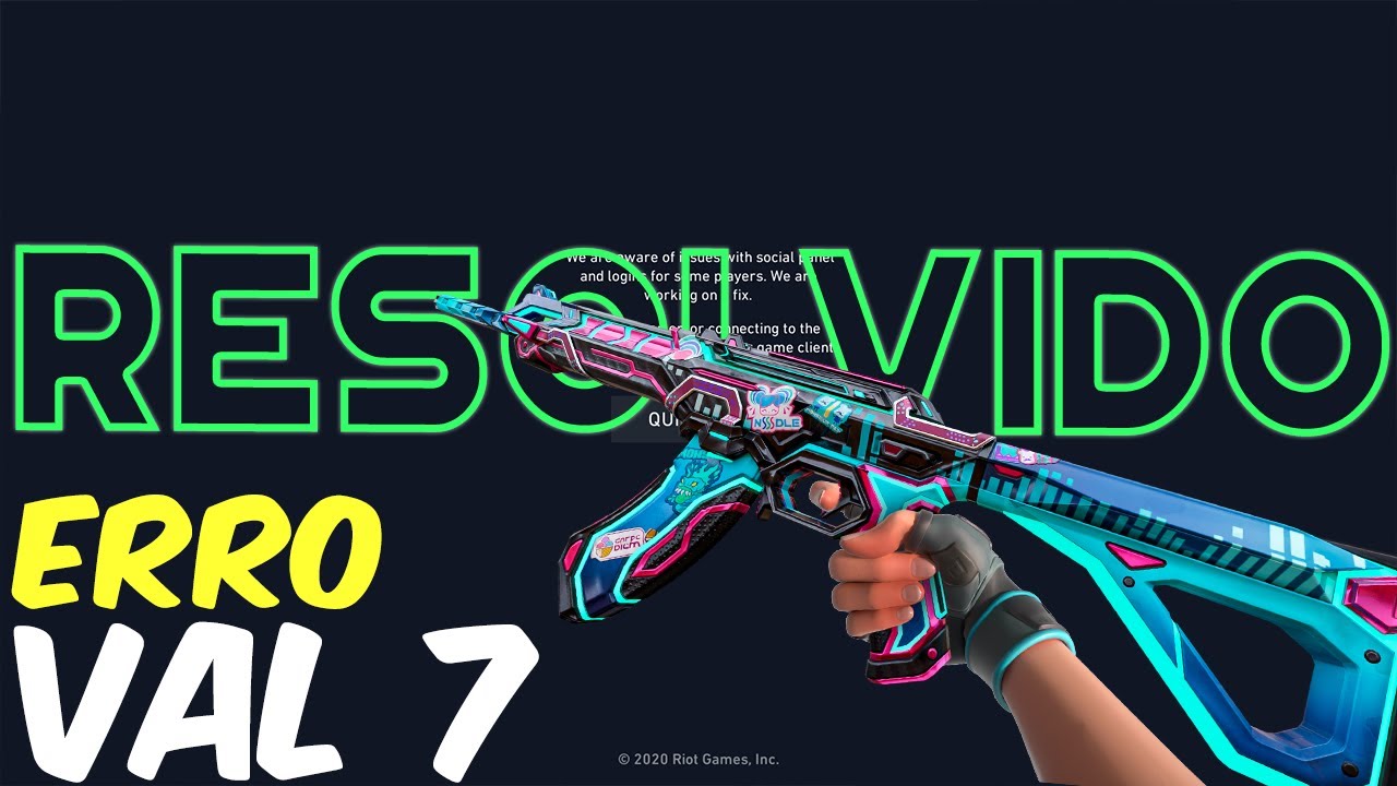 Erro Val 7: COMO RESOLVER NO VALORANT DEFINITIVO 2024! - YouTube
