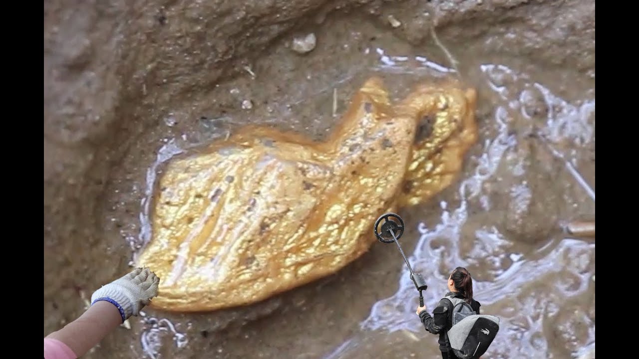 Gold metal detector /Digging for gold mines in the mountains - YouTube