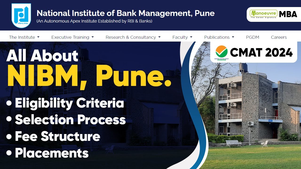 NIBM Pune Through CMAT 2024 - Eligibility | Selection Process | Fee ...