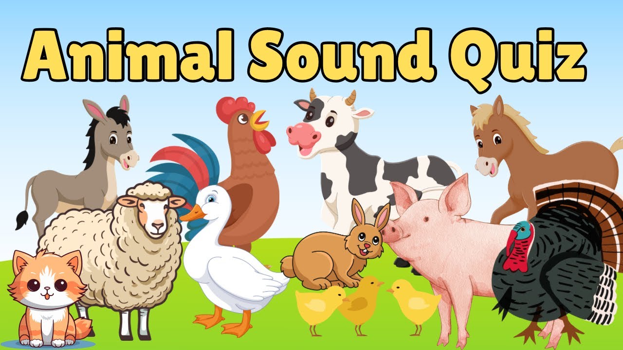 Can You Guess the Farm Animal By Its Sound? Fun Animal Sounds Quiz for ...