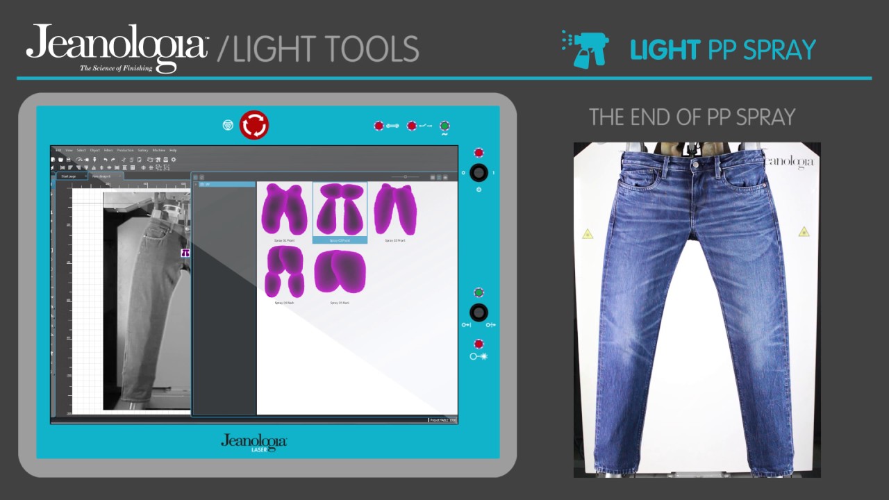 Jeanologia; Part 3/5; Light PP Spray - YouTube