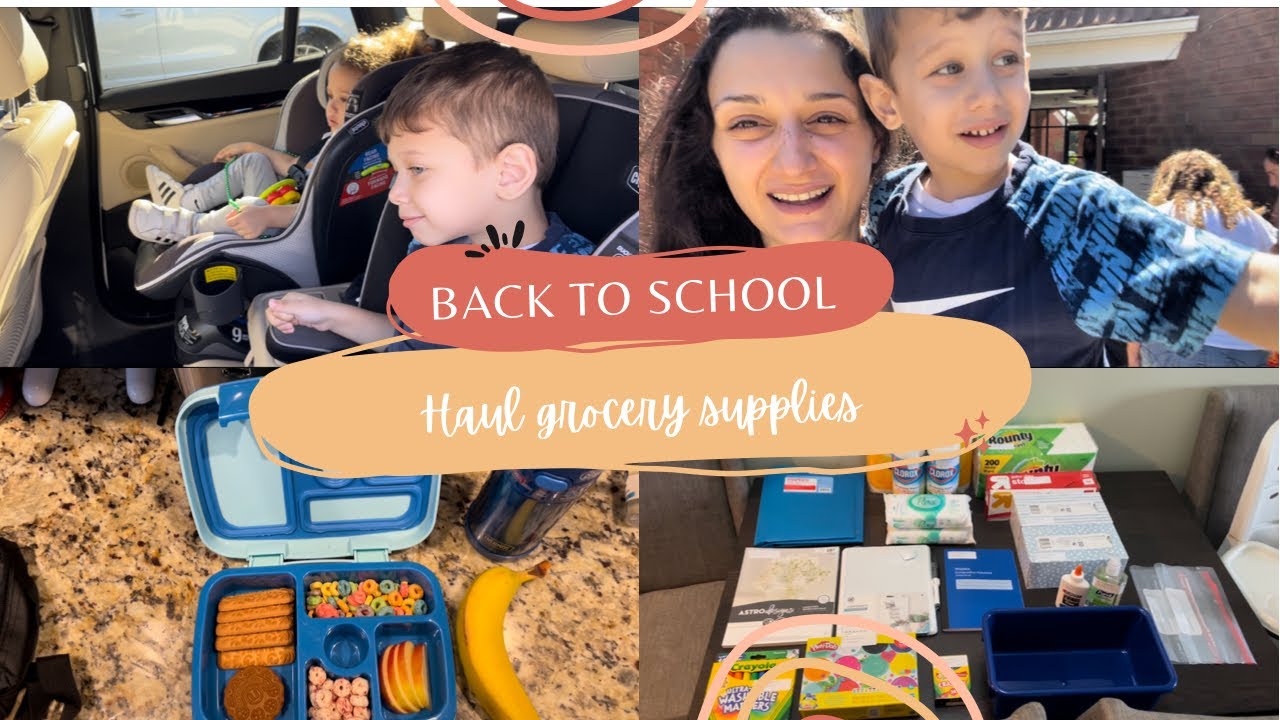 ΠΡΩΤΗ ΜΕΡΑ ΣΤΟ ΣΧΟΛΕΙΟ VLOG SUPPLIES HAUL + GROCERY HAUL - YouTube