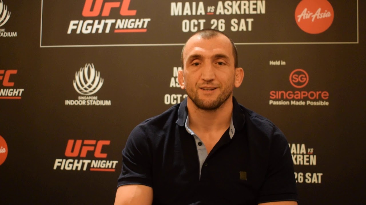UFC Singapore: Interview With Muslim Salikhov - YouTube