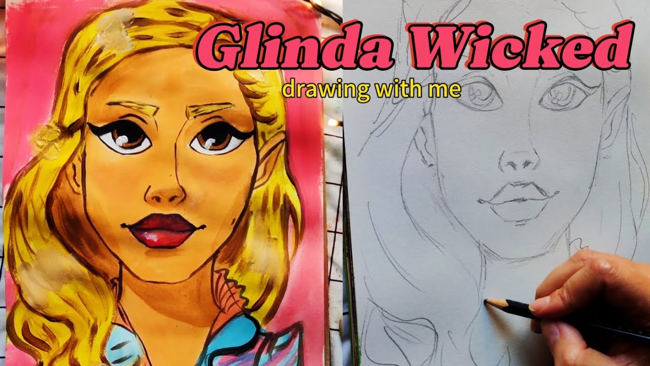How to draw Glinda Wicked? 🩷 Just do it👸🏼 - YouTube