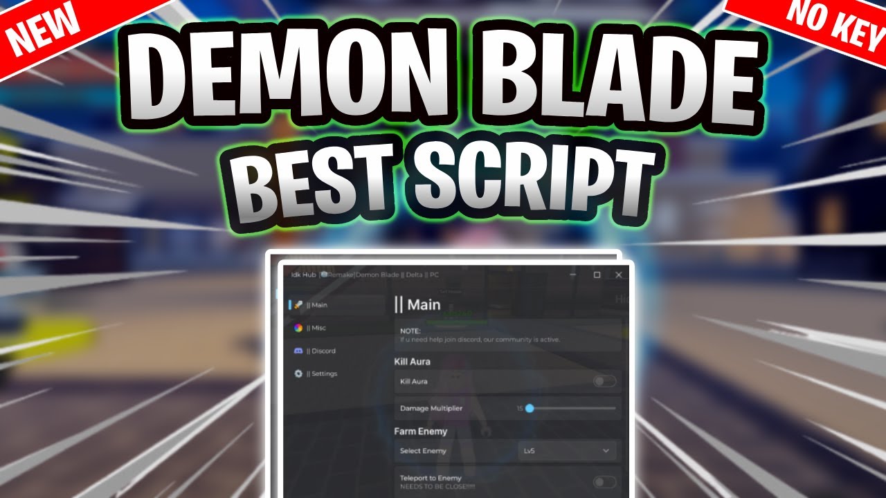 THE BEST Demon Blade Script (PASTEBIN 2025) (AUTOFARM OP, KILLAURA) - YouTube