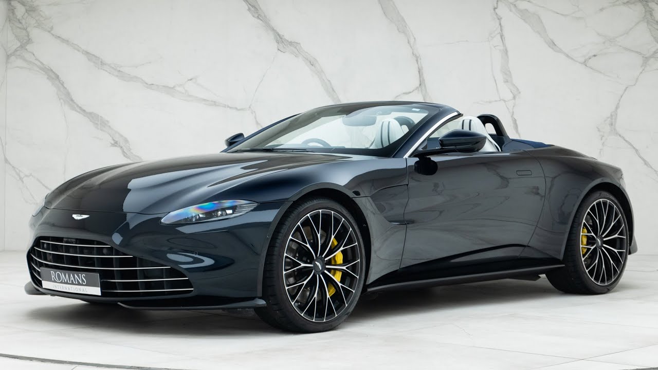 2021 Aston Martin V8 Vantage Roadster - Ultramarine Black - Walkaround ...