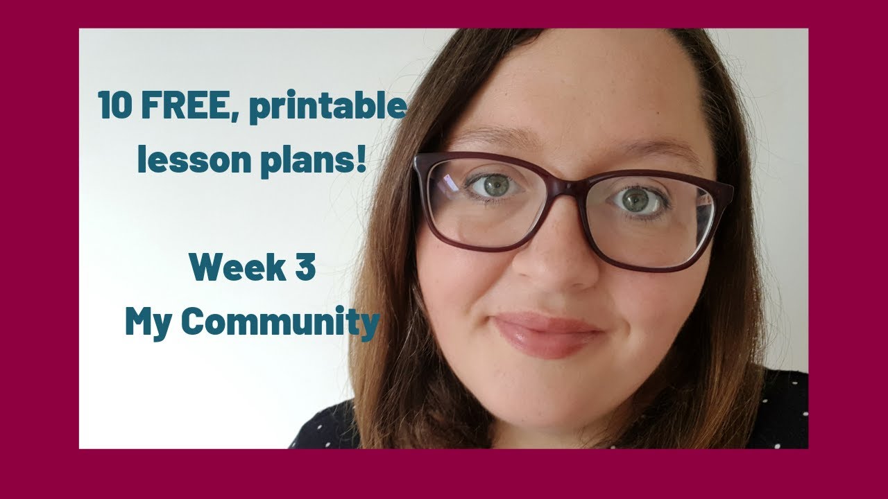 Preschool lesson plans- Week 3 - My Community - YouTube