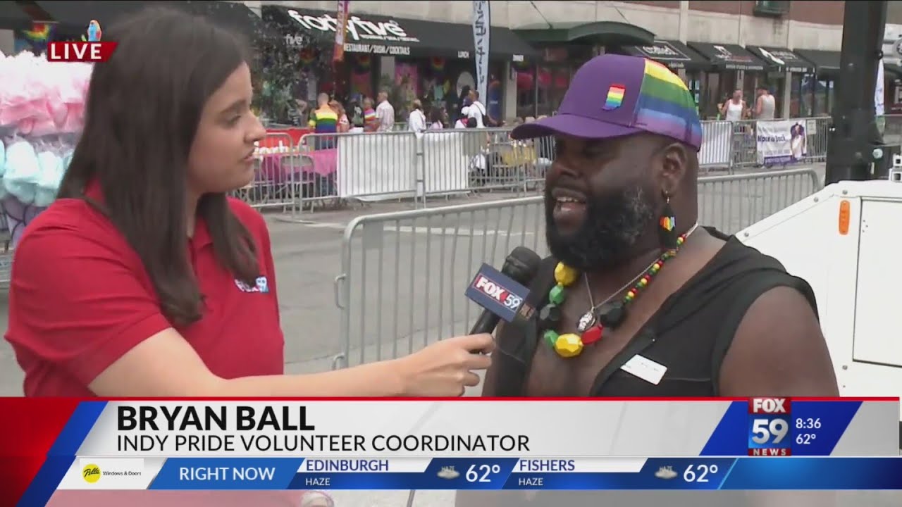 Hannah Follman interviews Bryan Ball, Indy Pride Volunteer Coordinator - YouTube