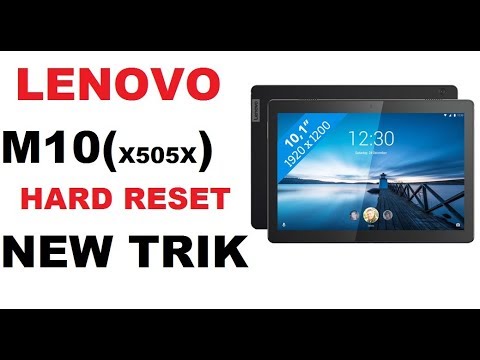 2020 Lenovo M10 TB x505x Hard Reset - YouTube