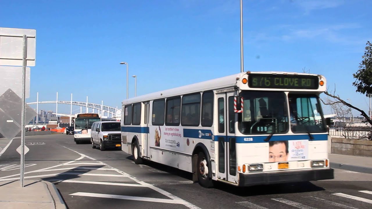 MTA New York City Buses departing the St. George Ferry Terminal (Part 1 ...