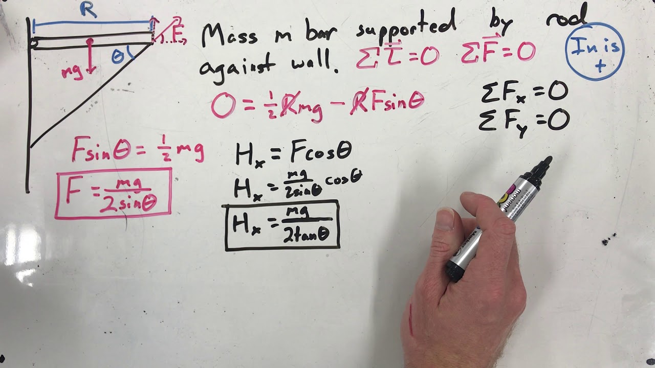 Torque Statics Example - YouTube