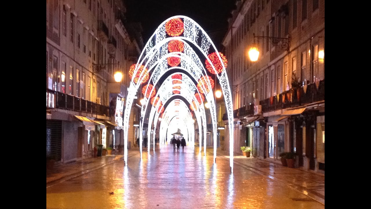 Iluminações de Natal 2013 Christmas lights Lisbon Portugal - YouTube