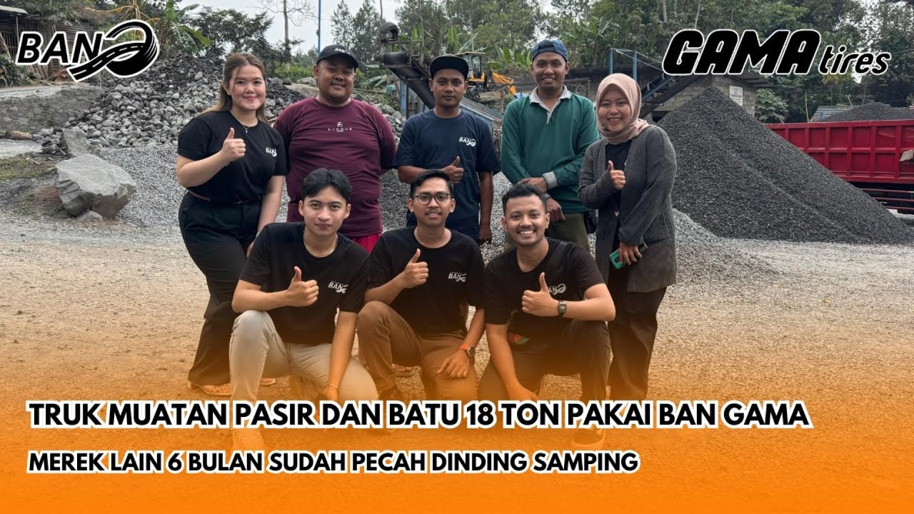 Pemakaian Ban Gama Tires Muatan Pasir dan Batu 18 TON | Rekomendasi Ban ...