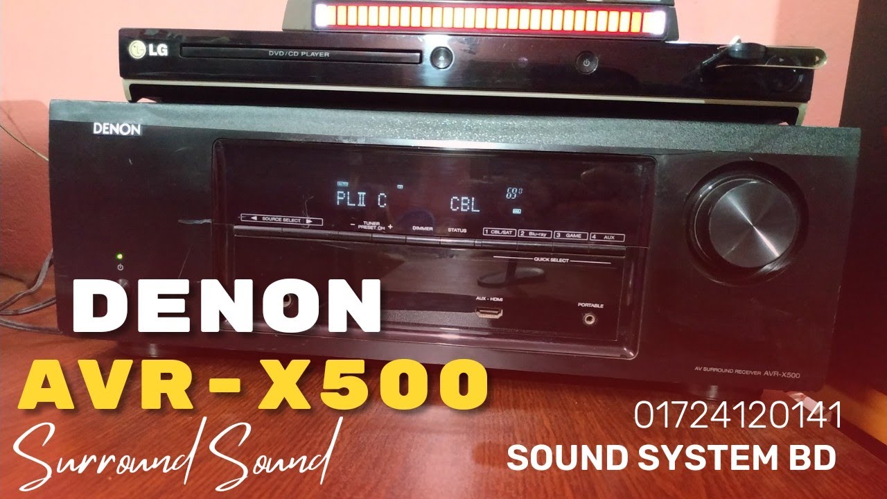 DENON AVR-X500 Surround sound Receiver - YouTube