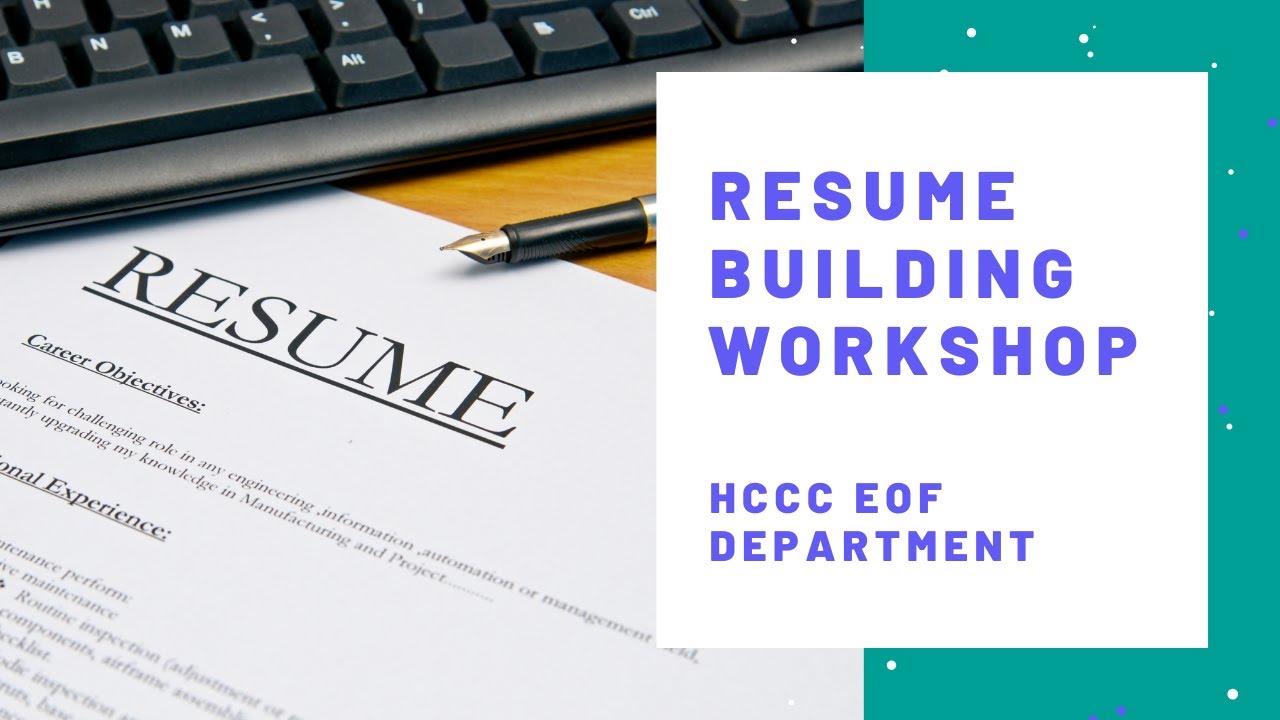 Resume Building Workshop - YouTube