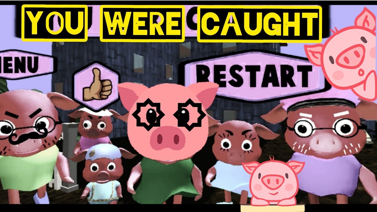 BEST CAUGHT SCENE piggy neighbour escape - YouTube