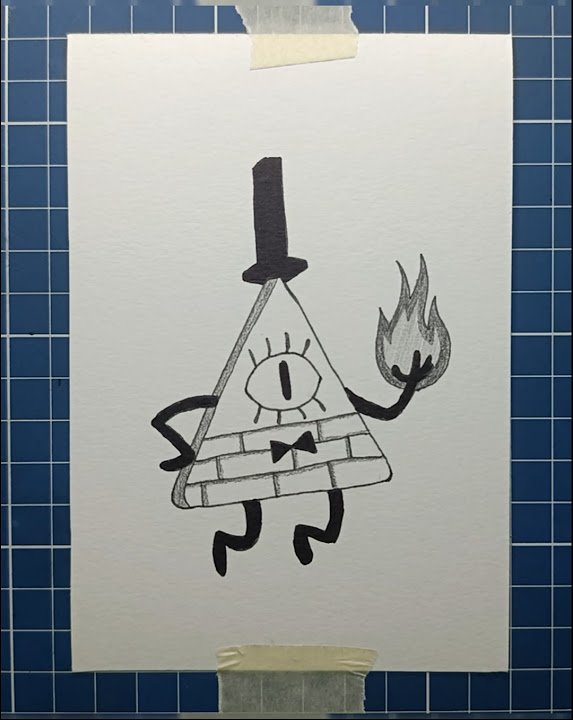 Desenhando Bill Cipher a pedido dos inscritos!!! #billcipher #drawing #inscrevasenocanal - YouTube