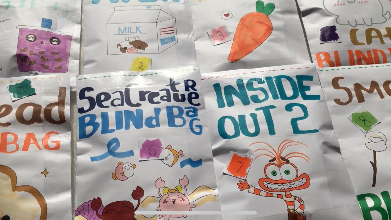 Blind Bag Diy Paper Bag asmr - YouTube