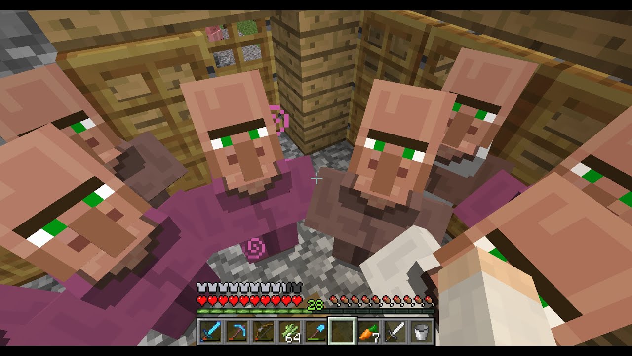 Minecraft Let's Play Ep. 143- Villager Farming - YouTube