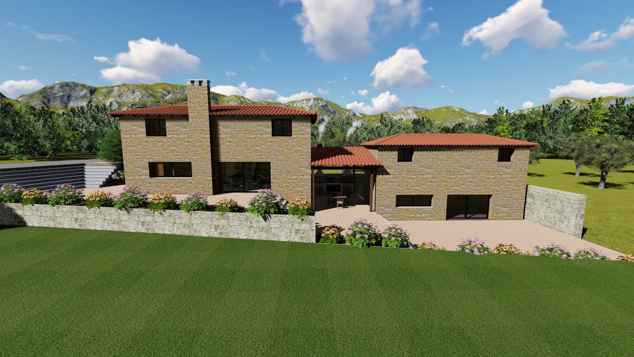 Wood and stone houses Domiki Prokat Πετρόχτιστα σπίτια Δομική Προκάτ ...