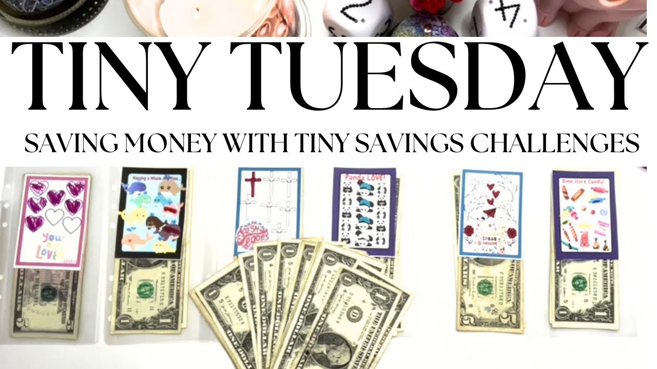 TINY TUESDAY | SAVING MONEY WITH FREE TINY SAVINGS CHALLENGES #savings ...