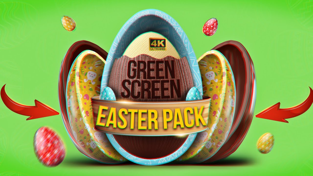 Top 20 Easter Green Screen Pack 4K UHD - YouTube