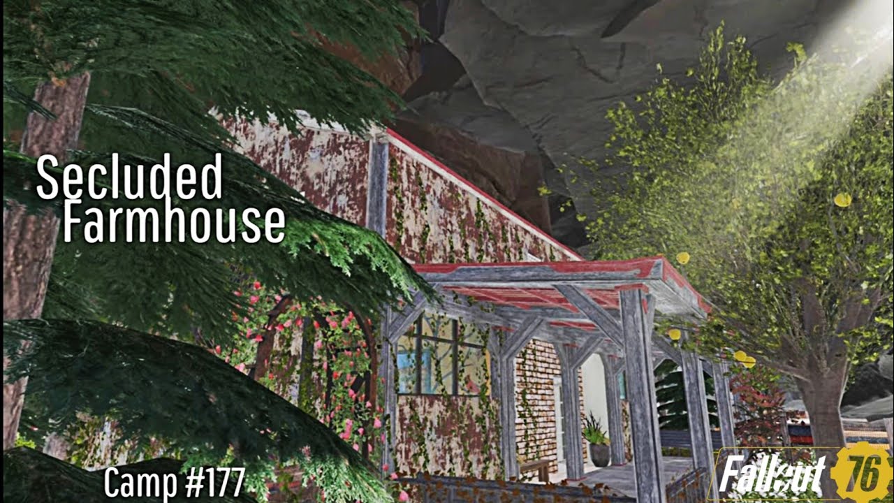 Fallout 76 Camp Build | Secluded Farmhouse | Underground // Clean ...