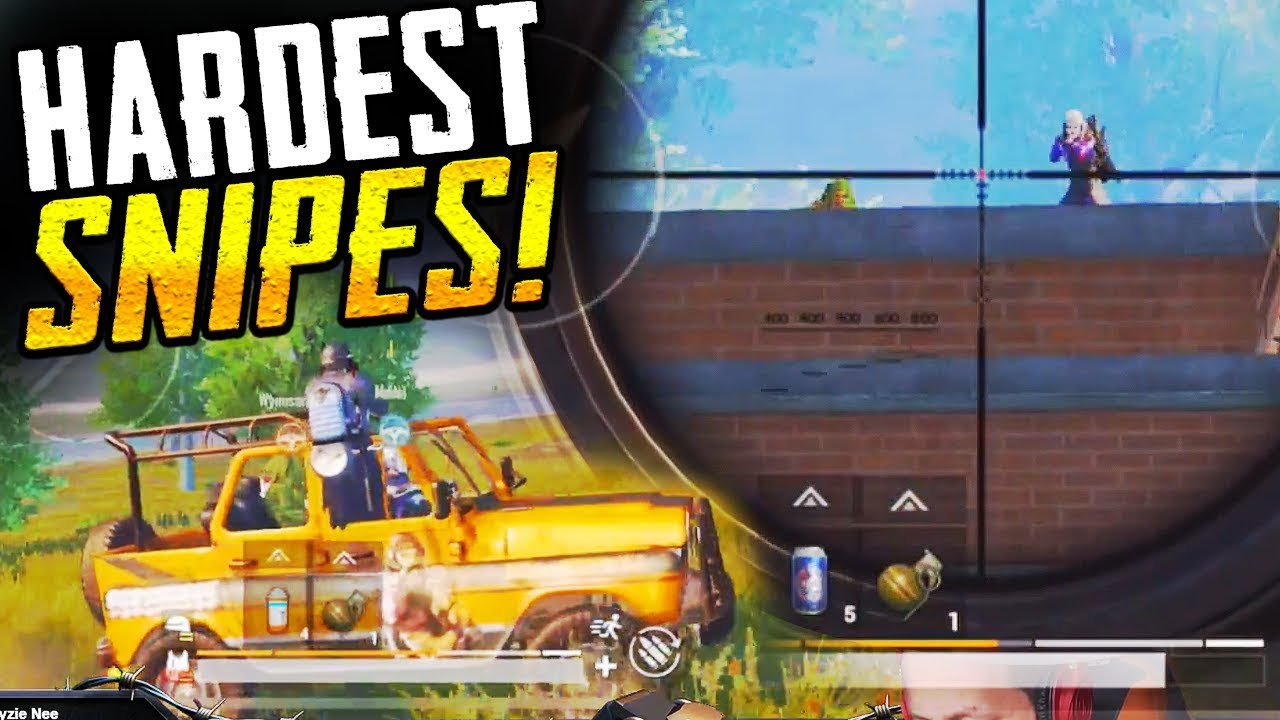 HARDEST SNIPES? MOVING VEHICLE SHOTS in PUBG Mobile - YouTube