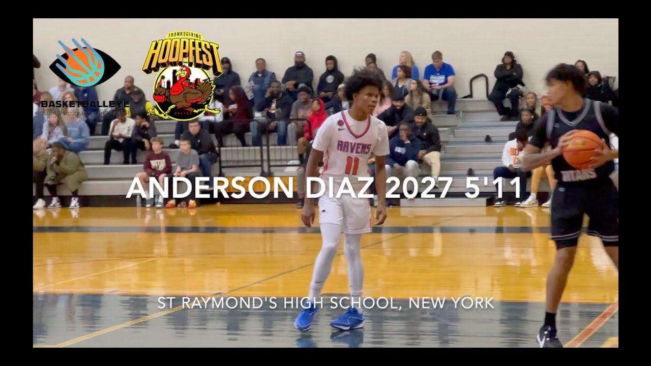 Anderson Diaz 2027 5'11 St Raymond's High School, New York - YouTube