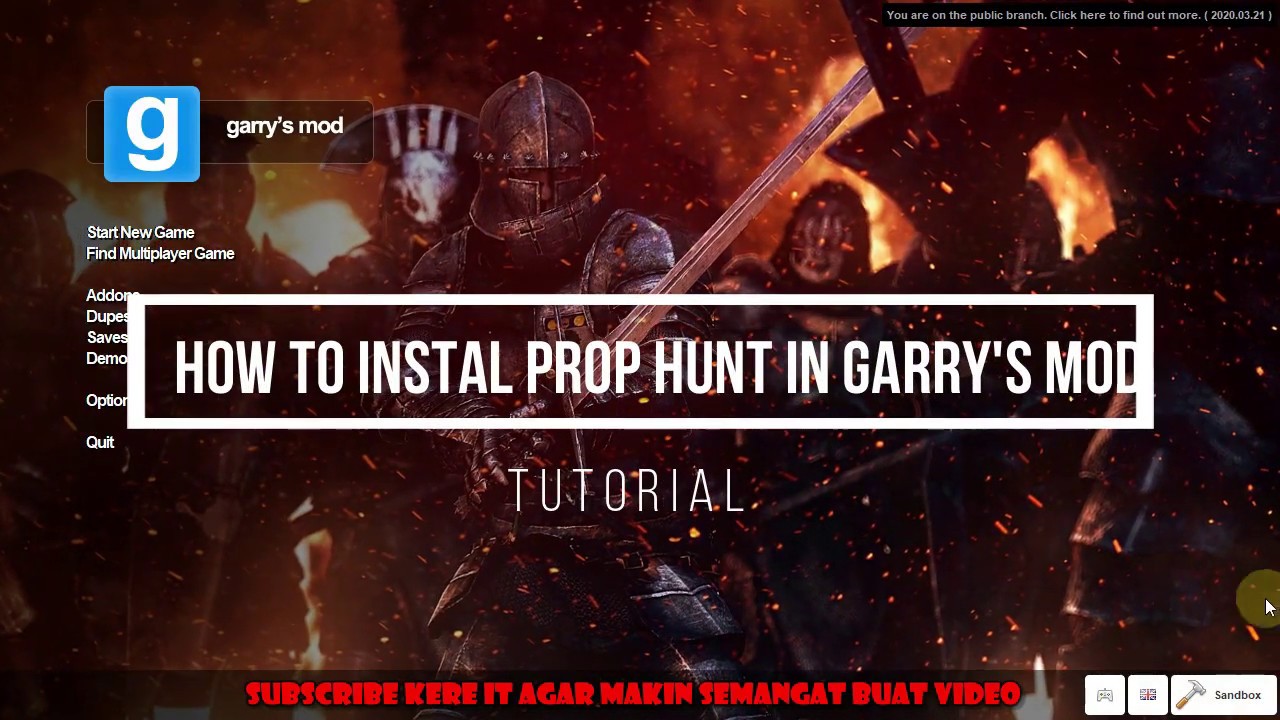 How To Instal Prop Hunt In Garry's Mod PC - YouTube