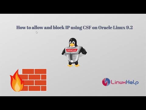 How to allow and block IP using CSF on Oracle Linux 9.2 - YouTube