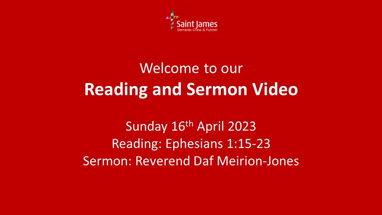 St James Sunday Gathering Reading+Sermon 16 04 23 - YouTube