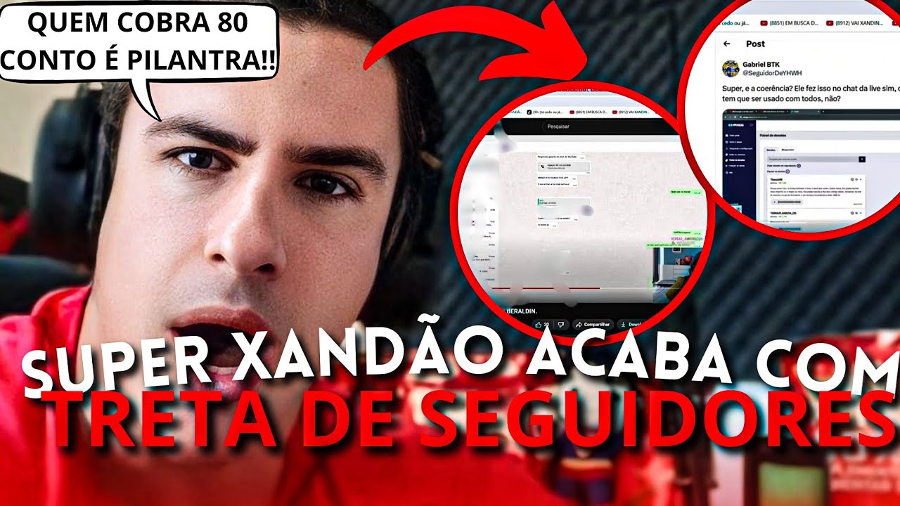 SUPER XANDÃO RESOLVE TRETA DE MODERADORES EM SUA LIVE E MANDA REAL PARA ...