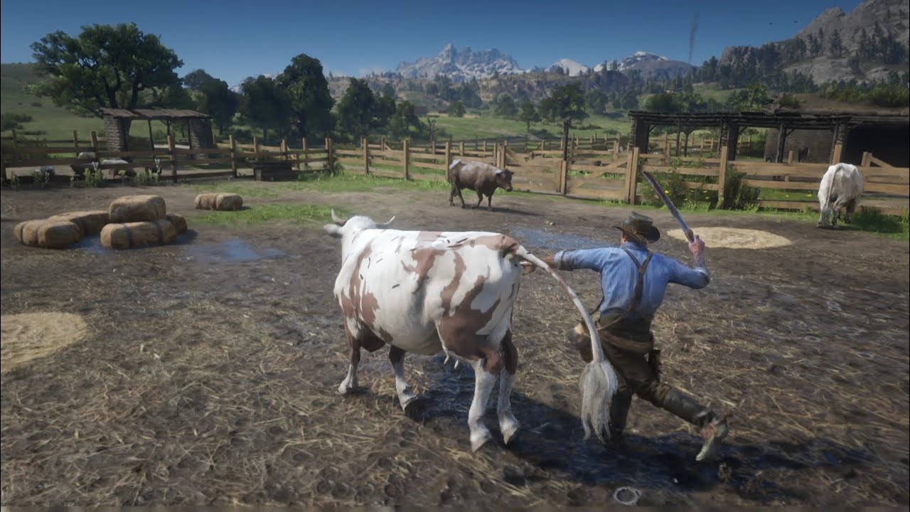 What it looks like playing as a cow and being hunted - YouTube