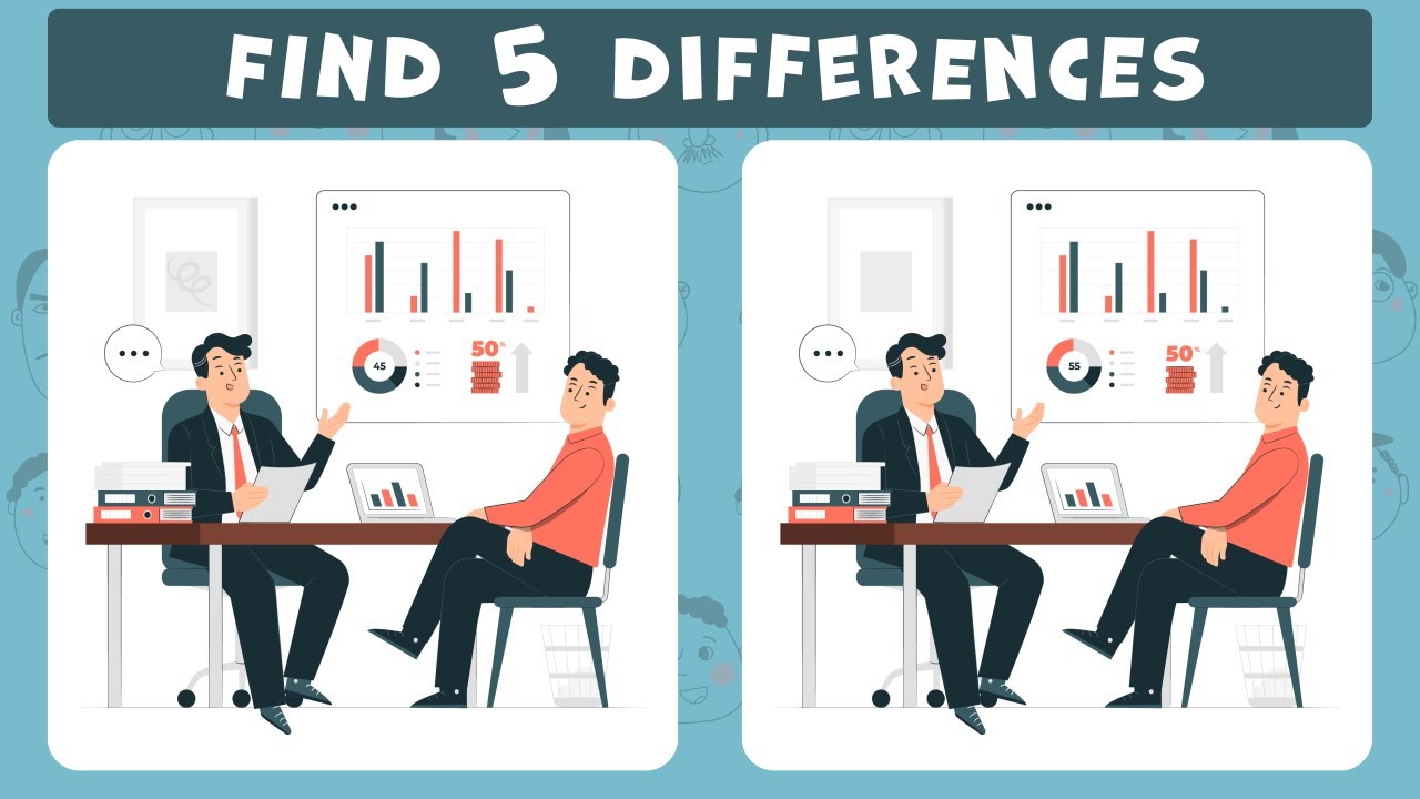 【Find the Difference】- Can you spot all the differences? - 👨‍💼 People 2 ...