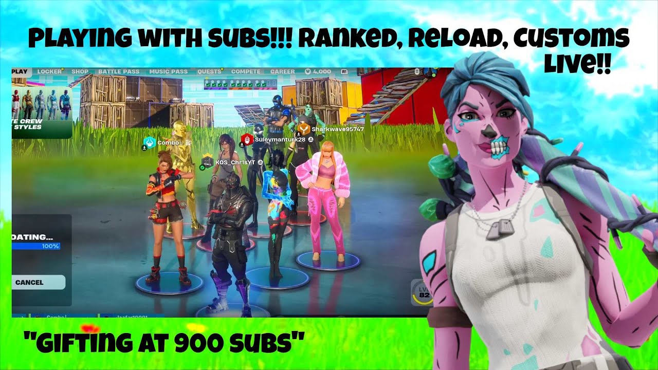 FORTNITE REMIX "LIVE"! PLAYING W/SUBS - "Thanksgiving break stream ...