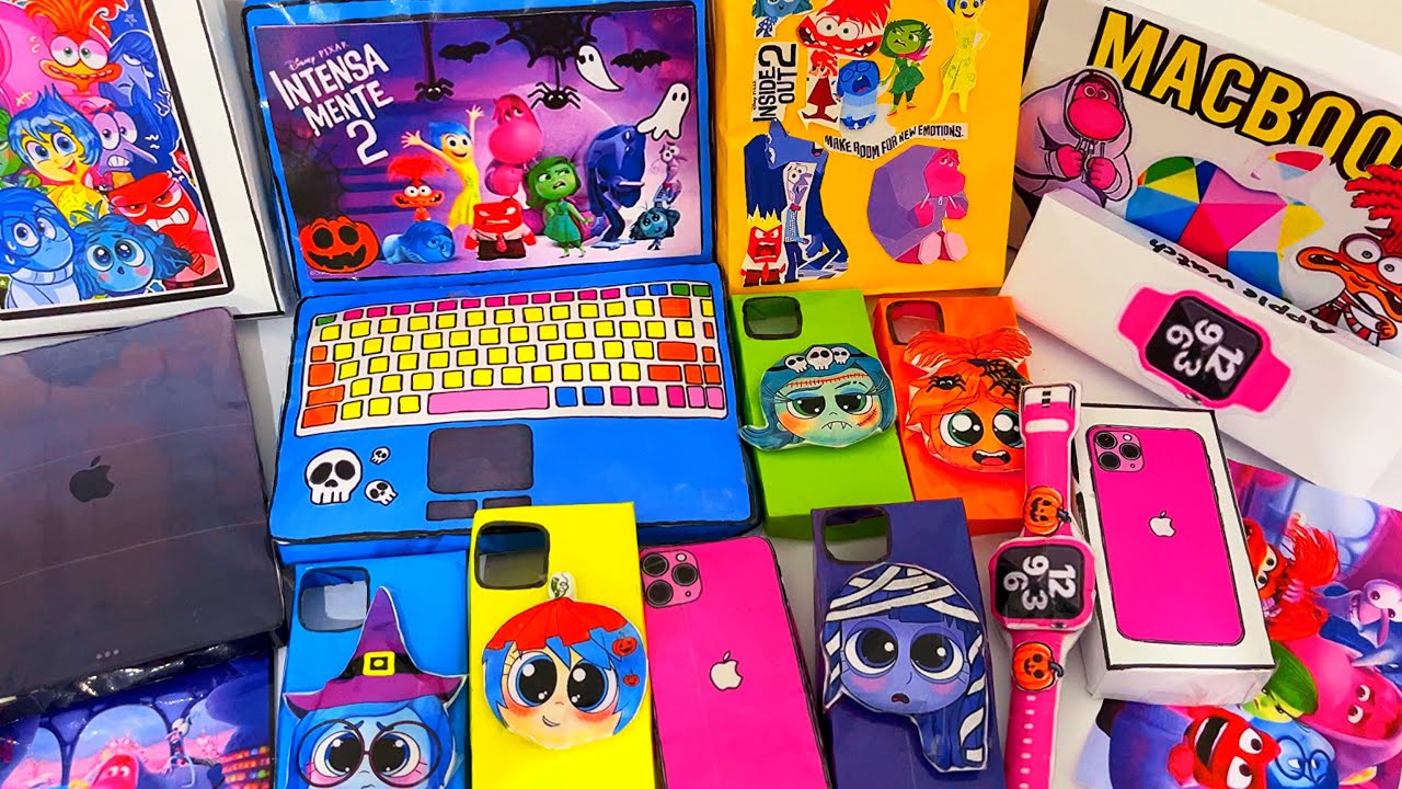 INSIDE OUT 2 Apple Halloween BLIND BAG item unboxing 🌈| Paper DIY | How ...