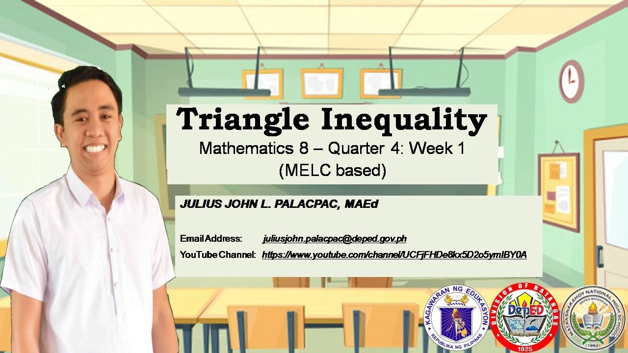 Math 8 - Quarter 4 - Week 1 - Lesson 15.1 - Triangle Inequality - YouTube
