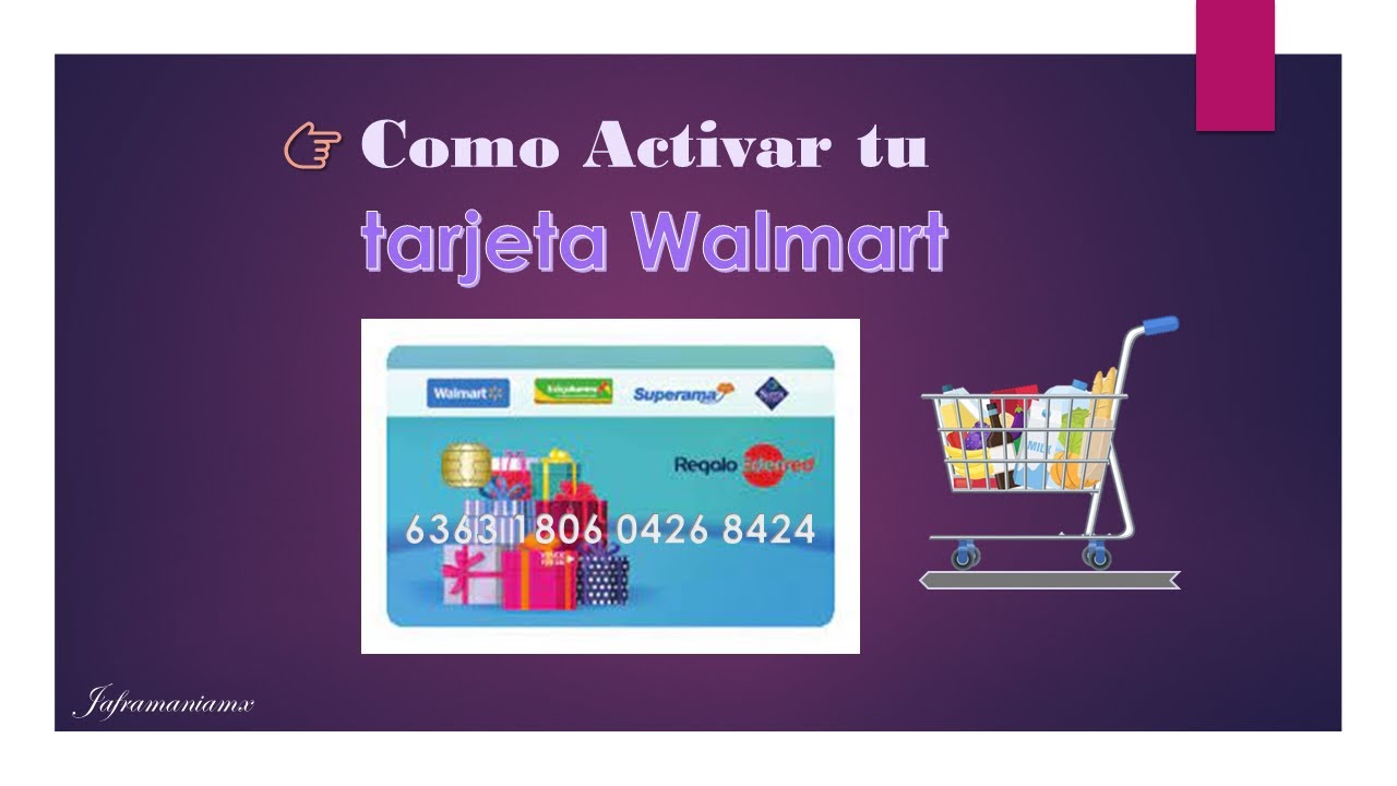Activar tarjeta Walmart |Activar monedero electronico Edenred ...