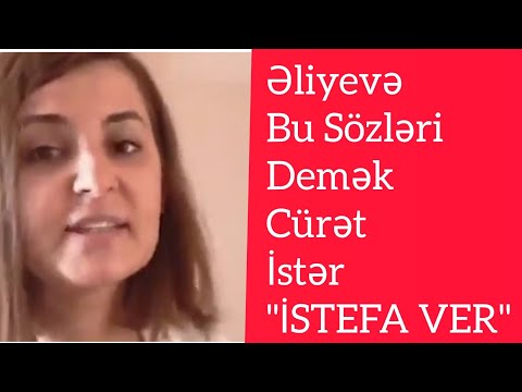 İlham Əliyevə od vuran çıxış | Bacarmırsan istefa ver | Aysel Əlizadə